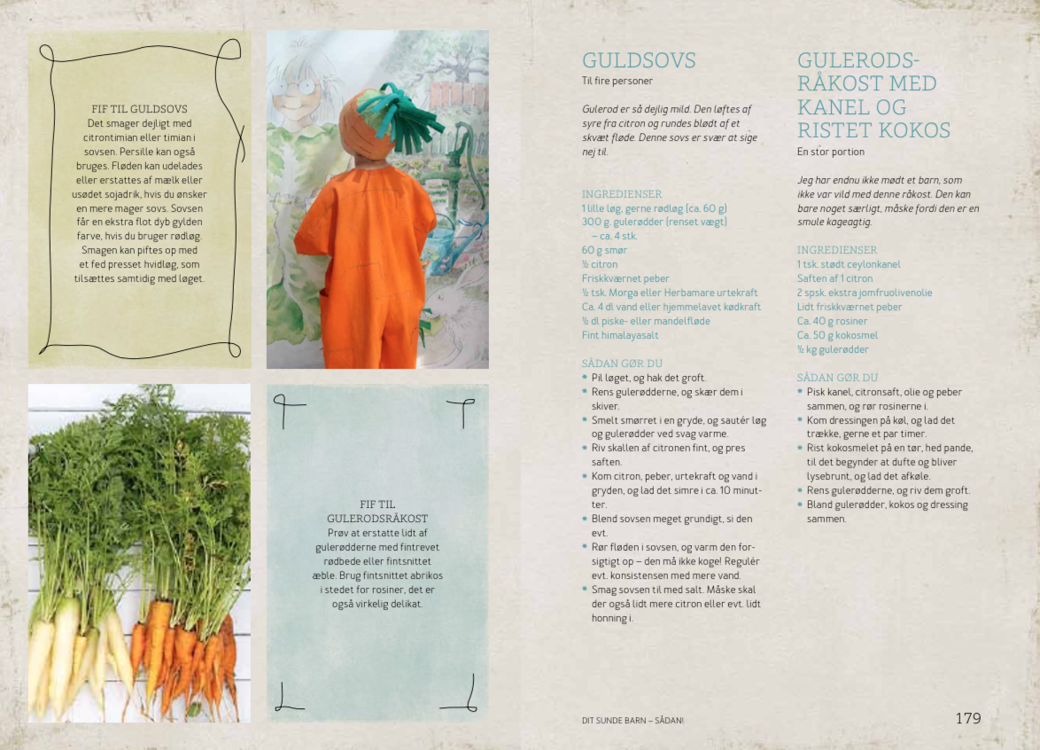 dit sunde barn screenshot gulerod opskrifter - Rose Maimonide